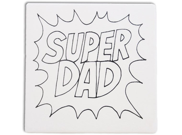 Home Super Dad Party Tile