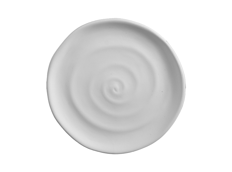 Home Stoneware Spiraled Appetizer Plate