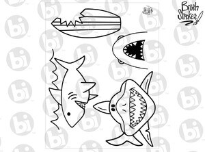 sharknado coloring pages